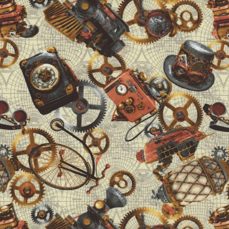 Steampunk Quilting Fabric : Shop Steampunk Fabric For Quilts